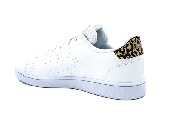 Tenis Adidas Advantage K FY8875 Blanco/Leopardo Mujer - Tenis Sport MX